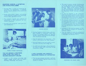 1962 pamphlet announces start of KCC’s Nursing Program – KCC Daily