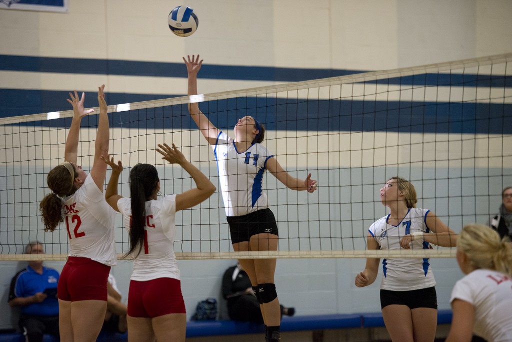 KCC volleyball wins first home match in three sets – KCC Daily