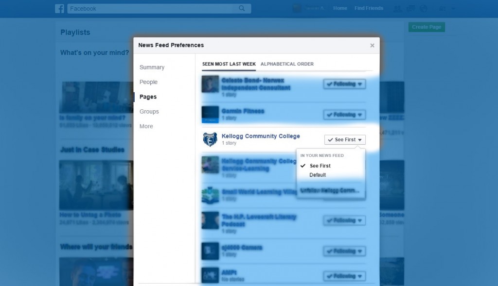 How to see more posts from KCC on Facebook – KCC Daily