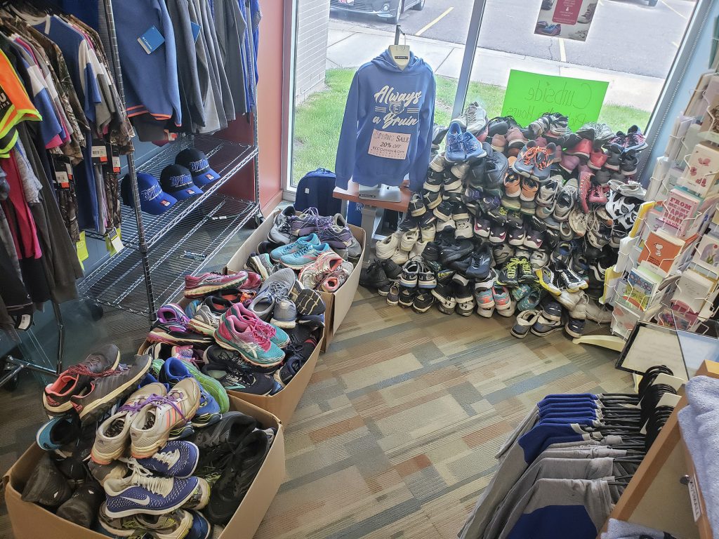 KCC Bruin Bookstore collects 277 pairs of shoes for donation, recycling ...